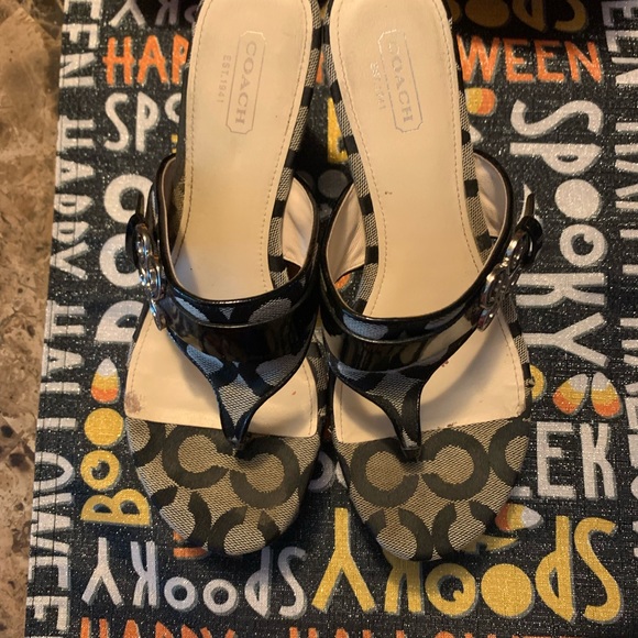 Coach | Shoes | Coach Sandals High Heel Size 7 | Poshmark